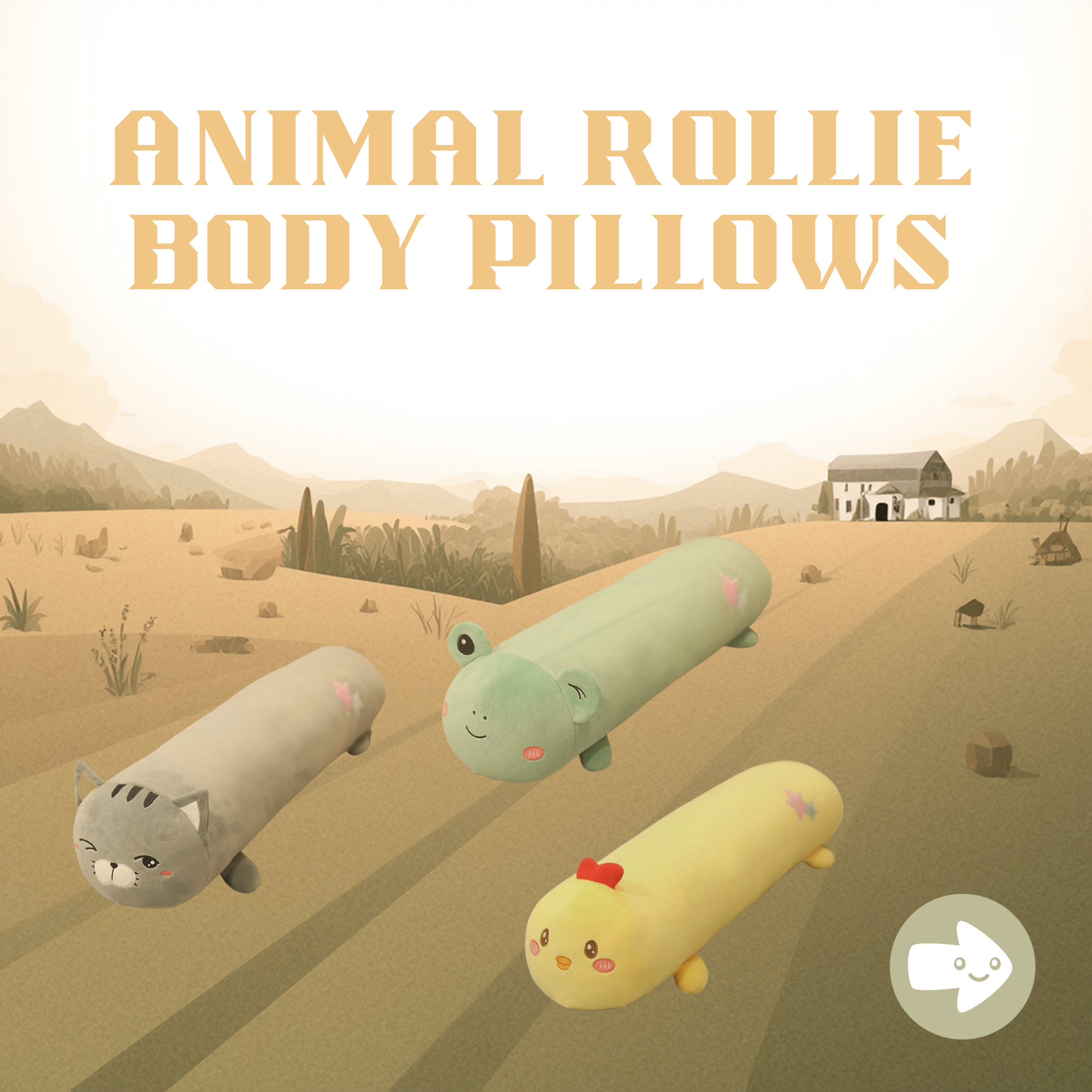 Animal Rollie Body Pillows – Plushies Store